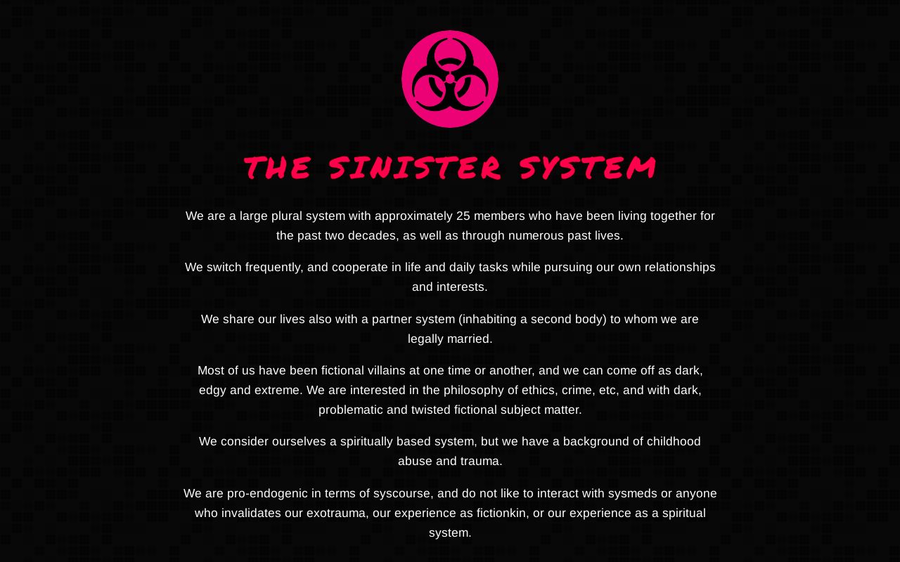 The Sinister System